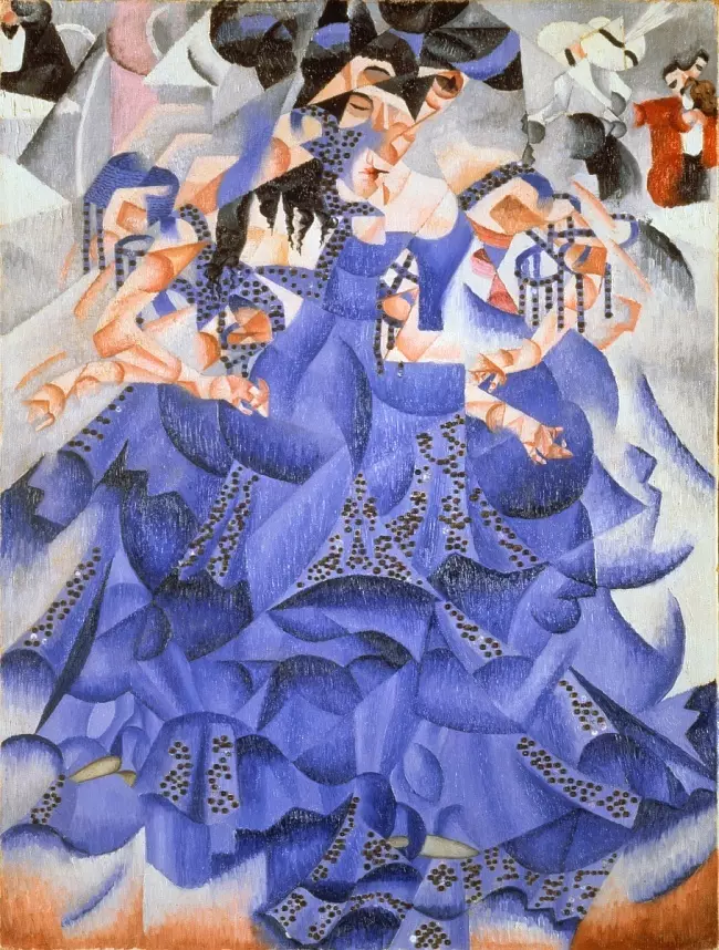 Gino Severini. Żeffien blu. 1912 ritratt # 5