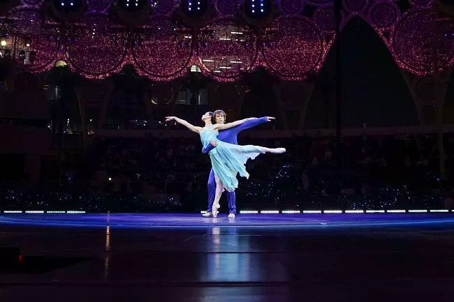 Diana Vishneva y Denis Savin en la ceremonia de apertura de la Expo Dubai 2020 foto # 1