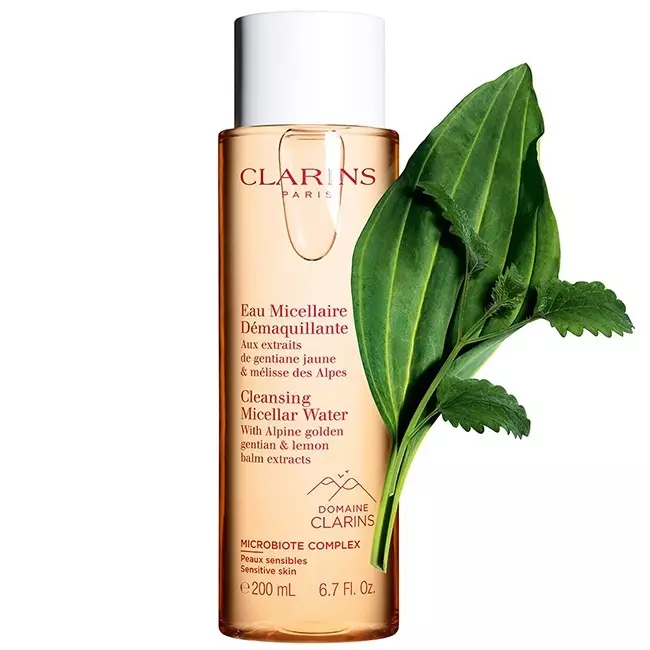 Amanzi eMicellar kulusu olubuthathaka Clarins Eau Micellaire Démaquillante ifoto # 8