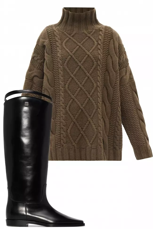 Max Mara Pullover, 48320 Rubel, Totême Stiefel, 65222 Rubel Foto # 5