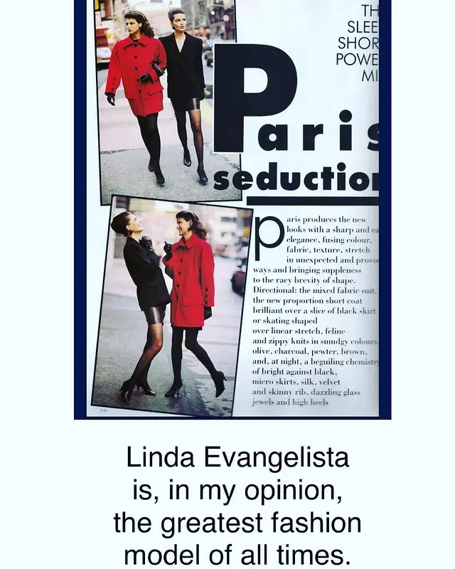 Linda Evangelista iyo Paulina Porizkova, @paulinaporizkov sawir # 2