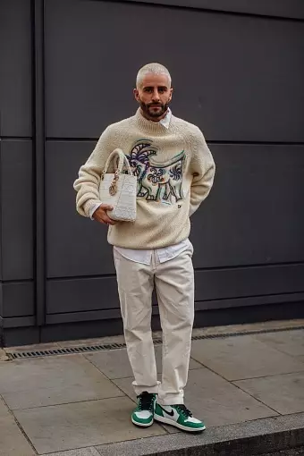 Streetstyle na Londonskoj nedjelji mode fotografija br. 10