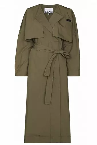 Áo khoác trench coat Ganni, 29.115 rúp, ảnh ganni.com # 6