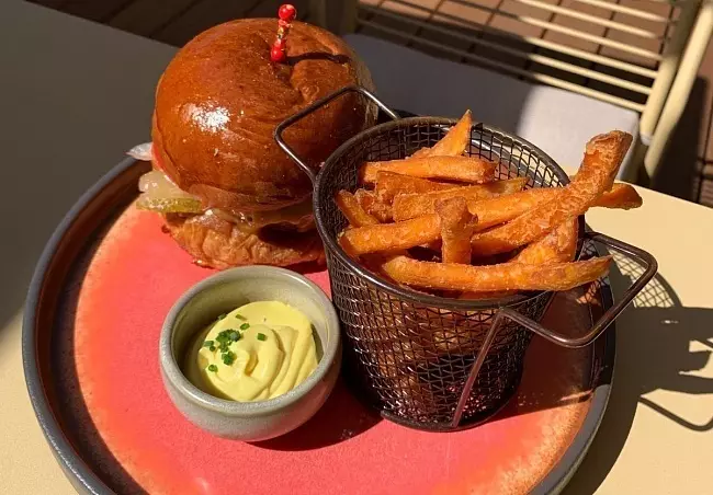 Sweet potato fries with truffle aioli photo # 4