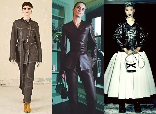 Δερμάτινα μπουφάν στις συλλογές των Acne Studios, Altuzarra, Alexander McQueen φθινόπωρο-χειμώνας 2021/22 φωτογραφία # 3