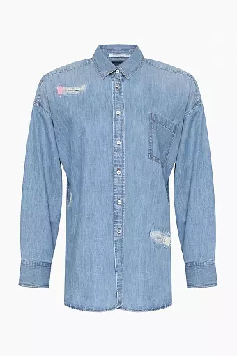 Denimskjorte med applikationer Ermanno Scervino, 52.500 rubler, bosco.ru foto # 3