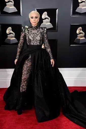 Lady Gaga la fotografia premiilor Grammy 2018 # 12