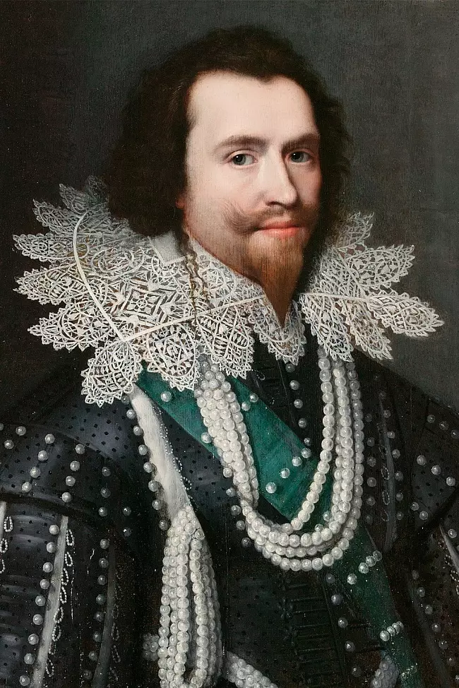 Porträtt av George Villiers, 1:e hertig av Buckingham av Michel Janson van Mirevelt, målat mellan 1625-1626 foto # 1