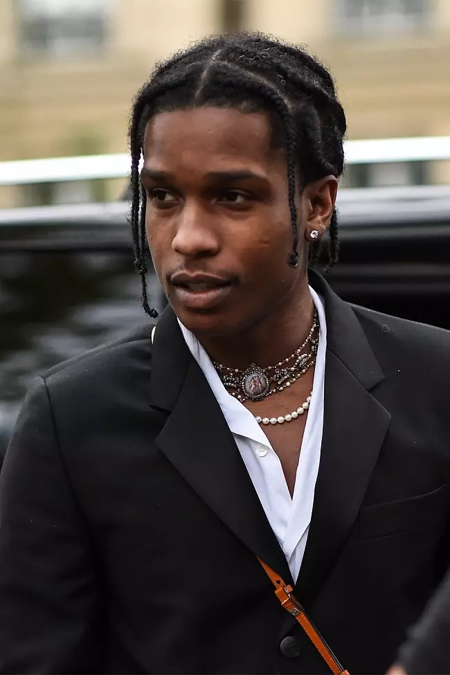 Një Rocky $ AP në shfaqjen Loewe gjatë Javës së Modës në Paris, shtator 2019, fotografia # 2