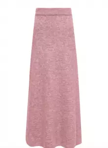 Foto rok midi pink wanita #14