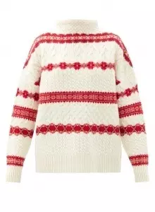 Knitted Fair Isle turtleneck sweater poto # 10