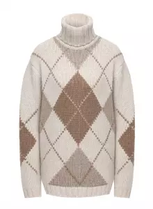 Pull en cachemire beige clair photo n°9