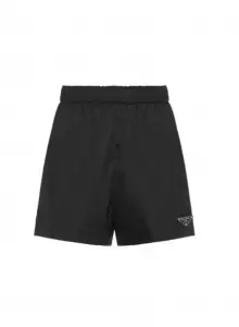 Schwarze Nylonshorts Foto # 1