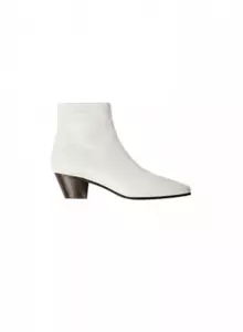 Botines de pell blanca amb talons foto #12