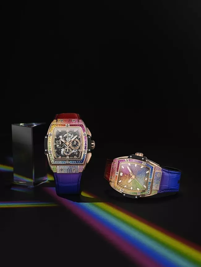 Shining Rainbow: New Precious Hublot Spirit of Big Bang Rainbow Ritratt # 1