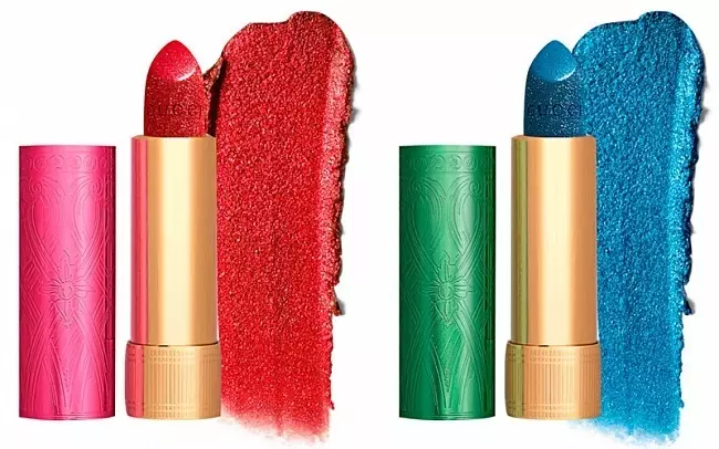 Walxaha rabitaanka: 7 lipsticks oo ay ku dhejiyeen crystals sawir # 3