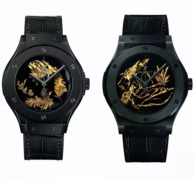 Oltin zaxirasi: Hublot №2 rasm ichida oltin kristallari bo'lgan soatni chiqardi