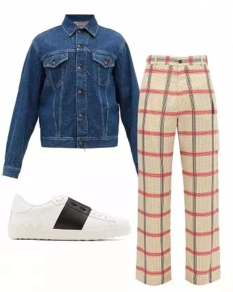 Acne Studios peleue denim, ofuvae Marni, Valentino sneakers ata # 2