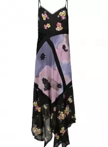 Slip dress na may floral print na larawan # 8