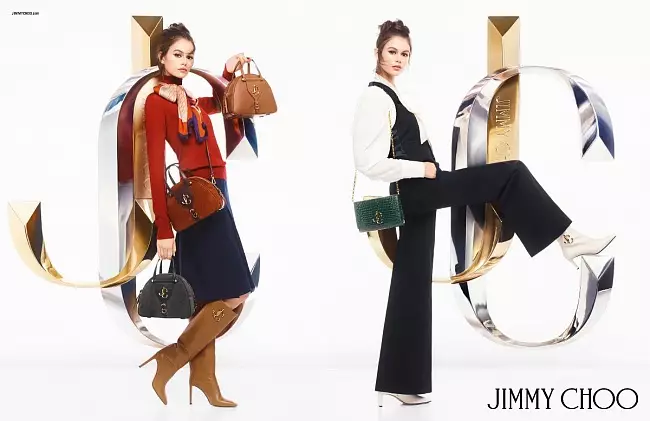 Kaia Gerber për foton numër 3 të Jimmy Choo AW19