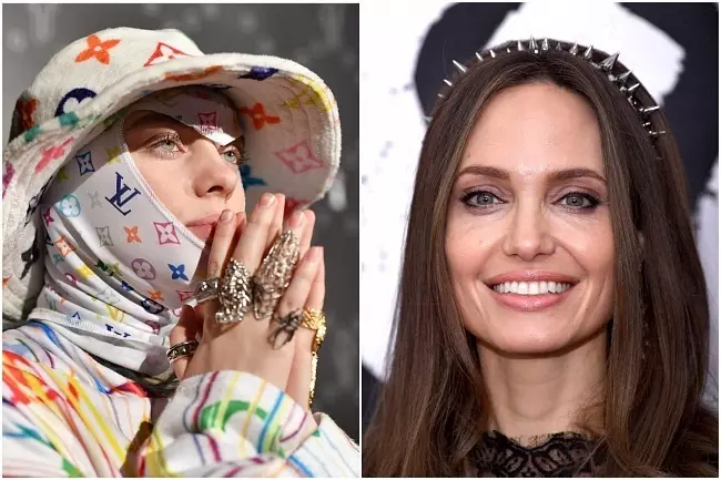 Je tankou Billie Eilish, bouch tankou Angelina Jolie: InStyle gen pwòp mask li nan foto Instagram #1