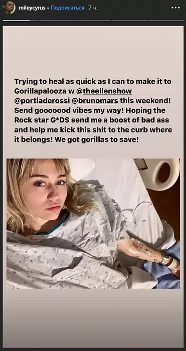 Miley Cyrus je sinoć hospitalizirana fotografija broj 6