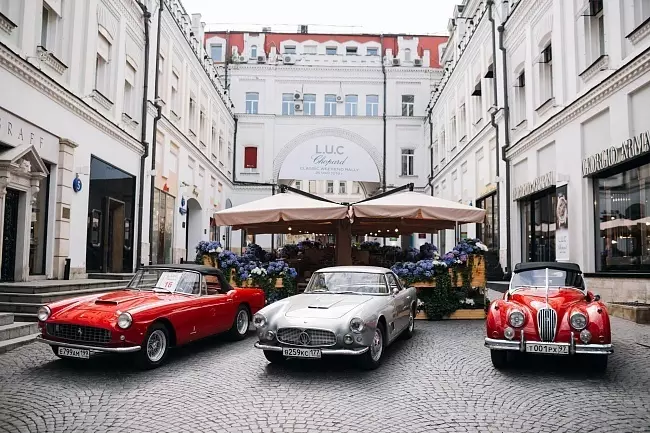 Andrey Malakhov, Alla Verber, Alexander Tsypkin na wengine wakiwa L.U.C Chopard Classic Weekend Rally picha # 1