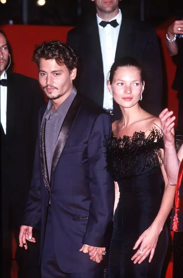 Kate Moss ug Johnny Depp, 1998 nga litrato # 9