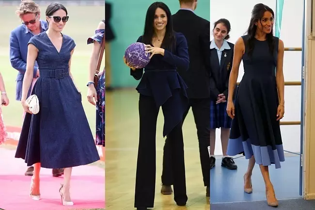 Waarom draagt ​​Meghan Markle altijd marineblauw? foto nummer 2