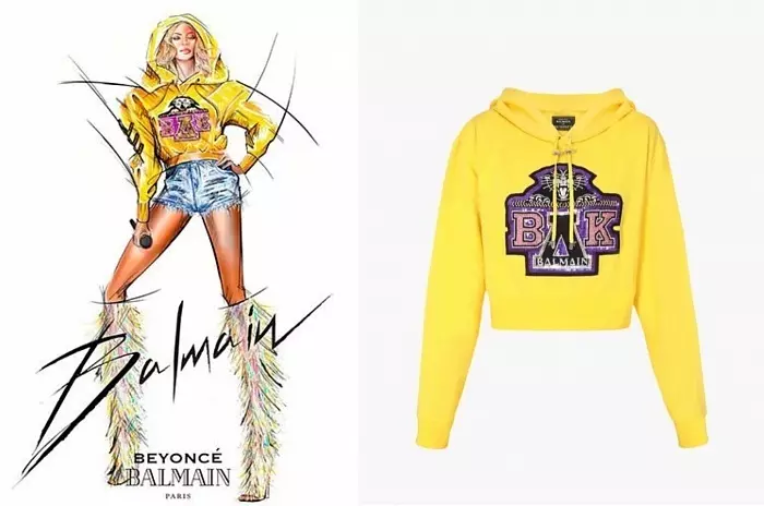 ھەمكارلىق Beyonce x Balmain رەسىم سۈرىتى # 1