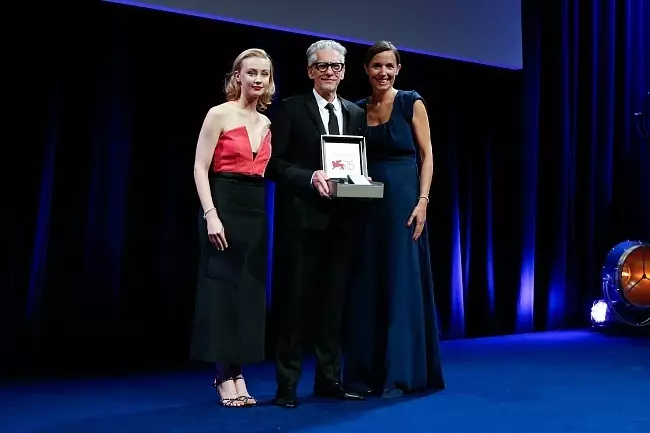 Sarah Gadon, David Cronenberg a Catherine Rainier fotografia #2